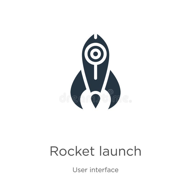 Rocket Launch Icon Vector. Trendy Flat Rocket Launch Icon from User ...