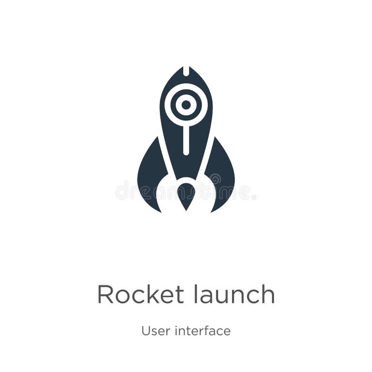 Rocket Launch Icon Vector. Trendy Flat Rocket Launch Icon from User ...