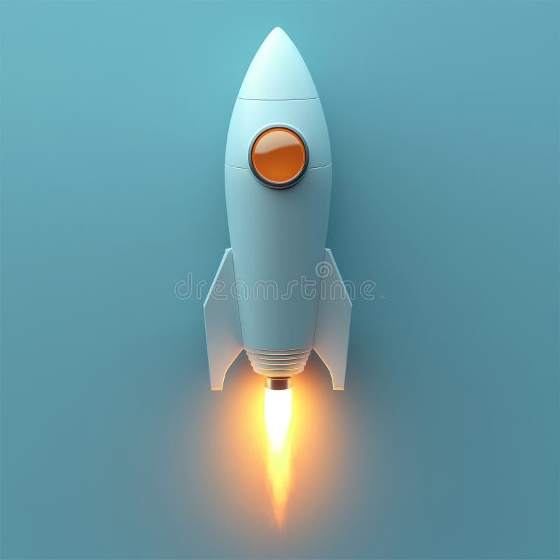 Rocket Launch stock illustration. Illustration of starship - 334826620