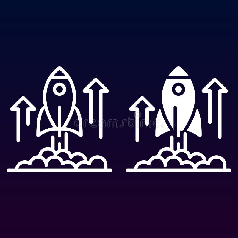 Rocket Startup Icon Outline Vector Stock Illustrations – 5,618 Rocket ...