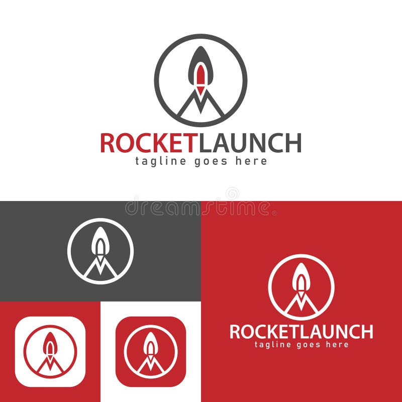 Rocket Launch Logo.Creative Modern Logo. Rocket Icon. Vector ...