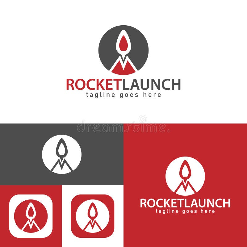 Rocket Launch Logo.Creative Modern Logo. Rocket Icon. Vector ...