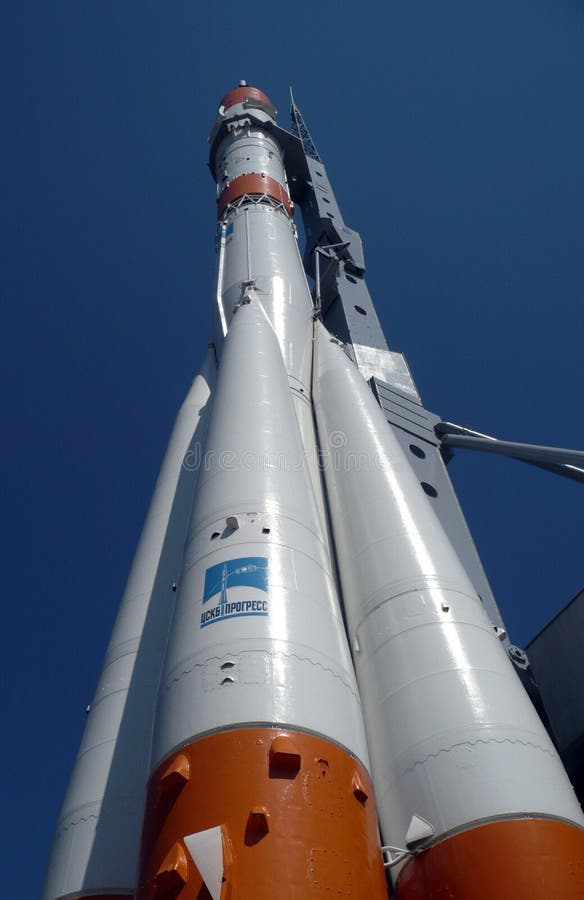 Rocket before launch. editorial photo. Image of cosmodrome - 49063856