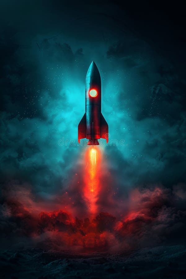 Rocket Launch at Night, Exploring the Depths of Space, Innovation ...