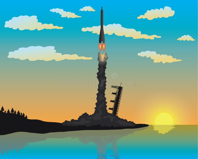 Rocket Black White Stock Illustrations – 20,376 Rocket Black White ...