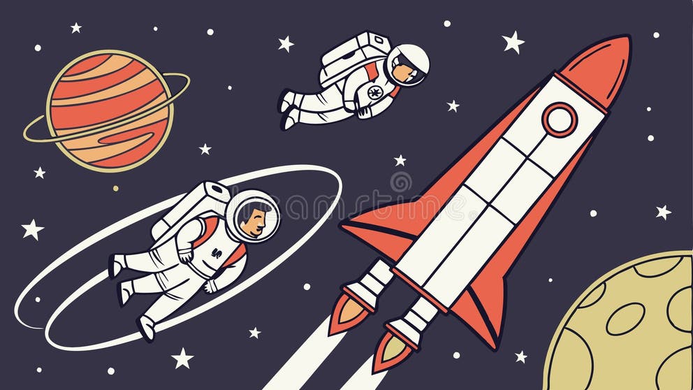 Rocket Launch Space Exploration Science and Technology Advancement Generative AI Stock Vector ...