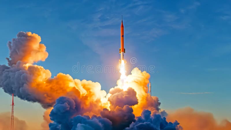 Rocket Launch Spaceship Mission Spacecraft Take Off Engine Fuel ...