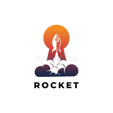 Rocket Launch Symbol Logo Design Vector Template. Stock Vector ...