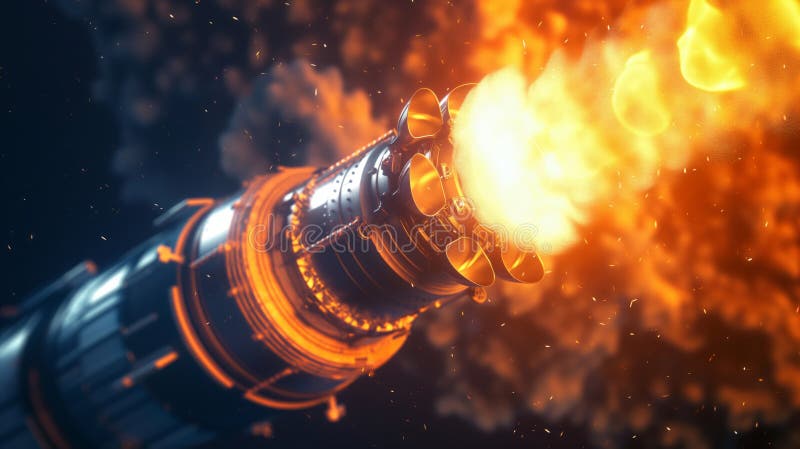 Rocket Launch Thruster Ignition Stock Image - Image of rocket, liftoff ...