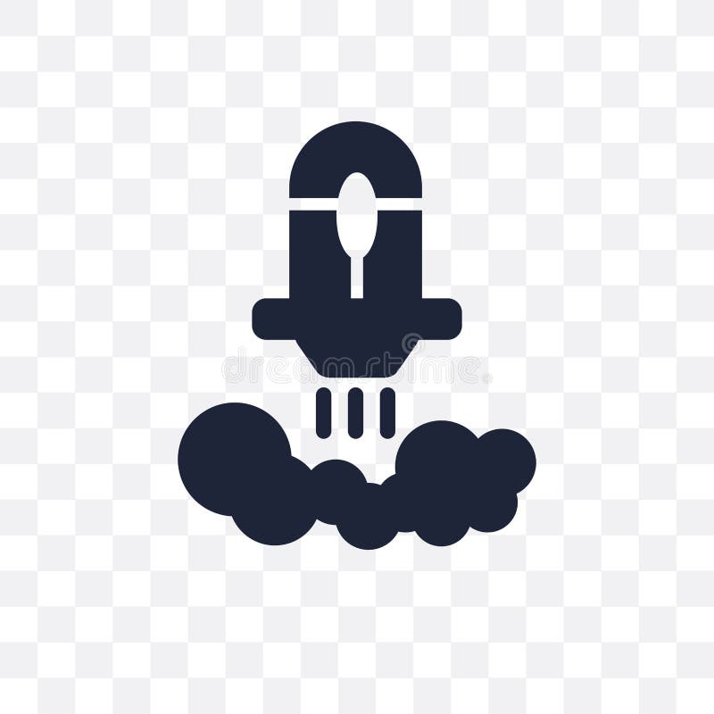 Rocket Launch Transparent Icon. Rocket Launch Symbol Design from Stock ...