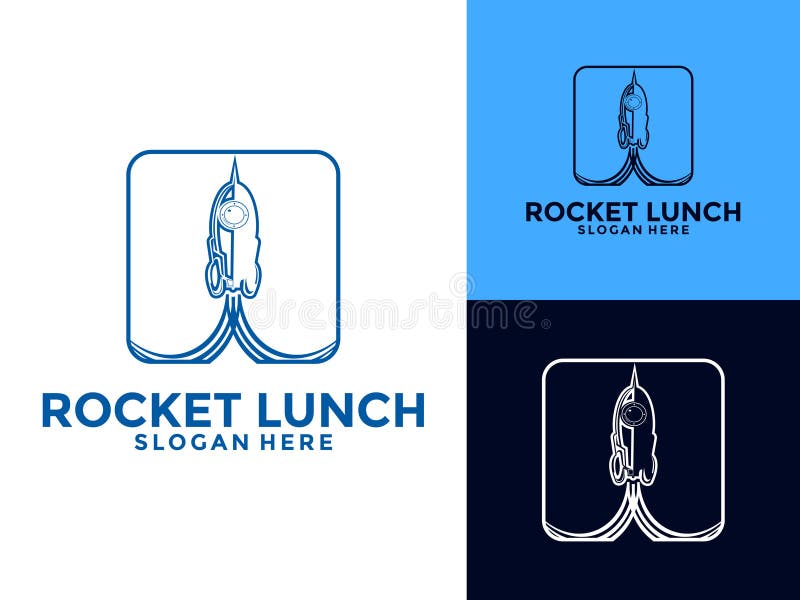Rocket Launch Vector Logo Design, Simple Flying Modern Rocket Logo ...