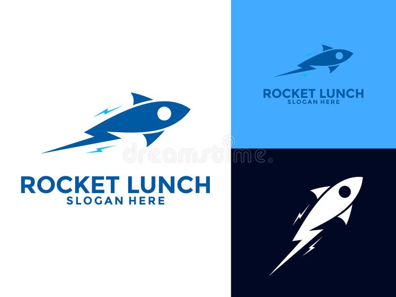Rocket Launch Vector Logo Design, Simple Flying Modern Rocket Logo ...