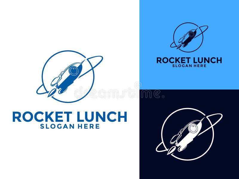 Rocket Launch Vector Logo Design, Simple Flying Modern Rocket Logo ...