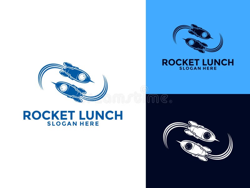 Rocket Launch Vector Logo Design, Simple Flying Modern Rocket Logo ...