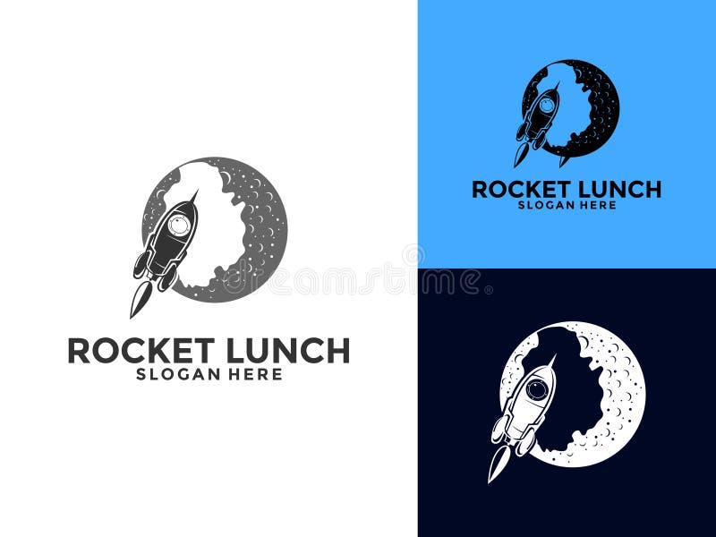 Rocket Launch Vector Logo Design, Simple Flying Modern Rocket Logo ...