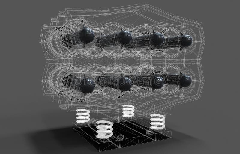 Rocket Launcher Technical Drawing Stock Illustration - Illustration of ...