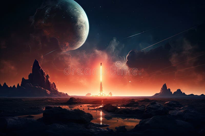 Rocket Launches from Different Angles, Showing the Details of the ...