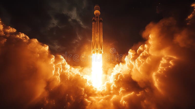 Rocket Launches with Powerful Propulsion Generating Massive Clouds of ...