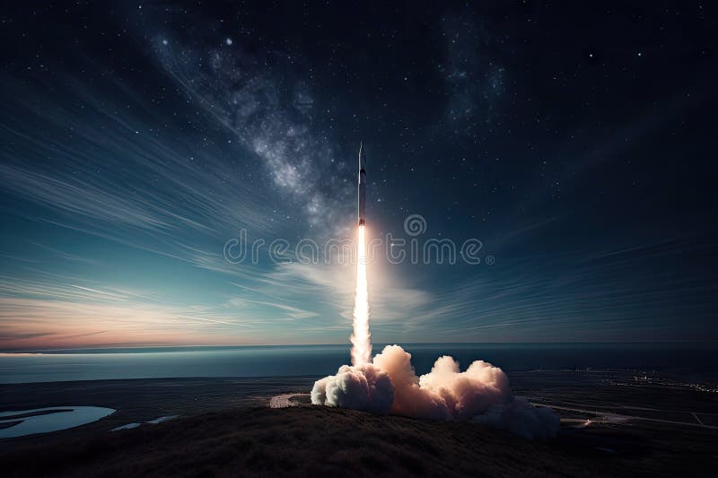 Rocket Launches in Series, with Each Launch Separated by Just Seconds ...