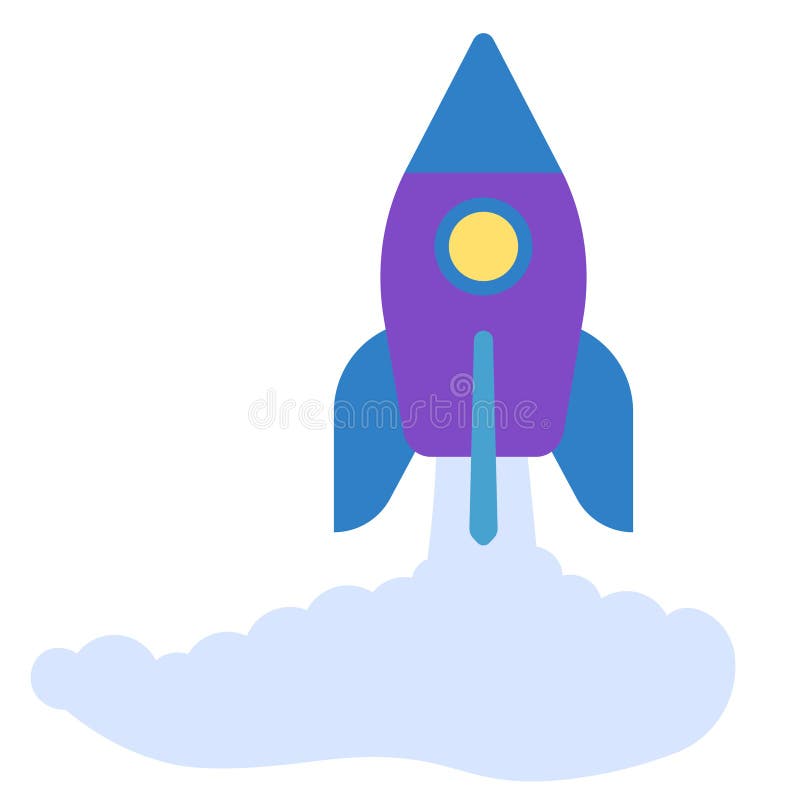 Rocket Launching Process Brochure Element Design Stock Vector ...