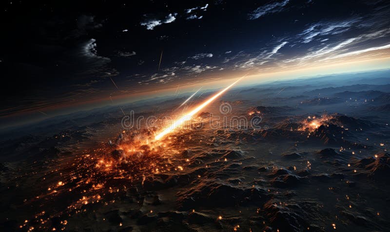 Rocket Launching into the Sky Stock Image - Image of interstellar, fire ...