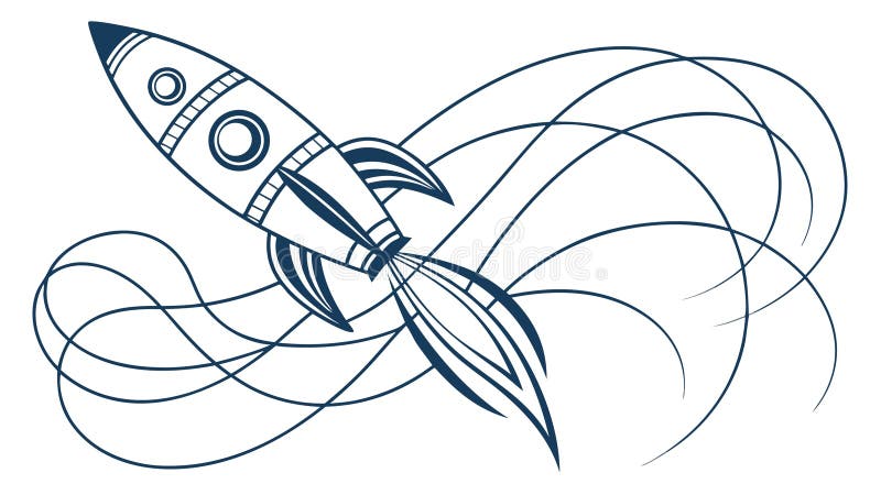 Rocket Launching into Space, Innovation, Startup, and Ambitious Goals ...