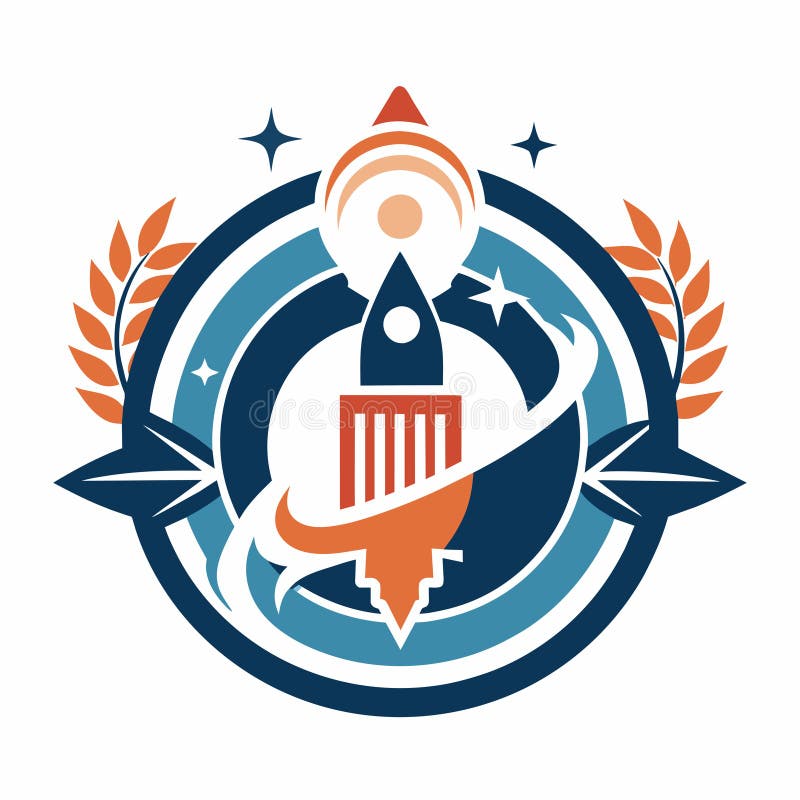 A Rocket Launching into Space with a Star Emblem on Top, a Timeless and ...