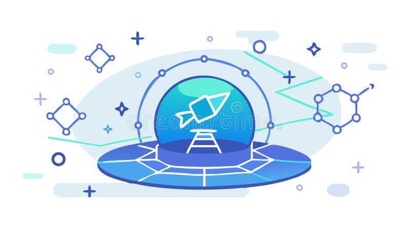 Rocket Launchpad, Space Exploration Base, Vector Design Generative AI ...