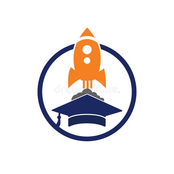 Rocket Learning Vector Logo Design Template. Stock Vector ...