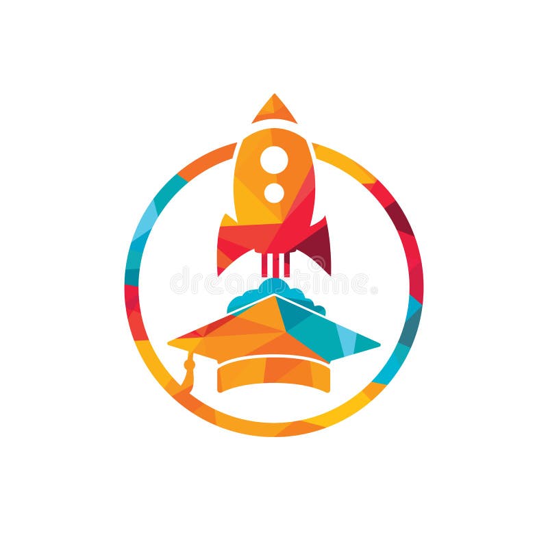 Rocket Learning Vector Logo Design Template. Stock Vector ...