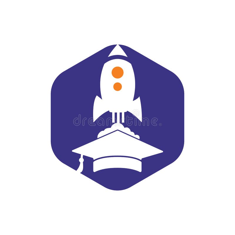 Rocket Learning Vector Logo Design Template. Stock Vector ...