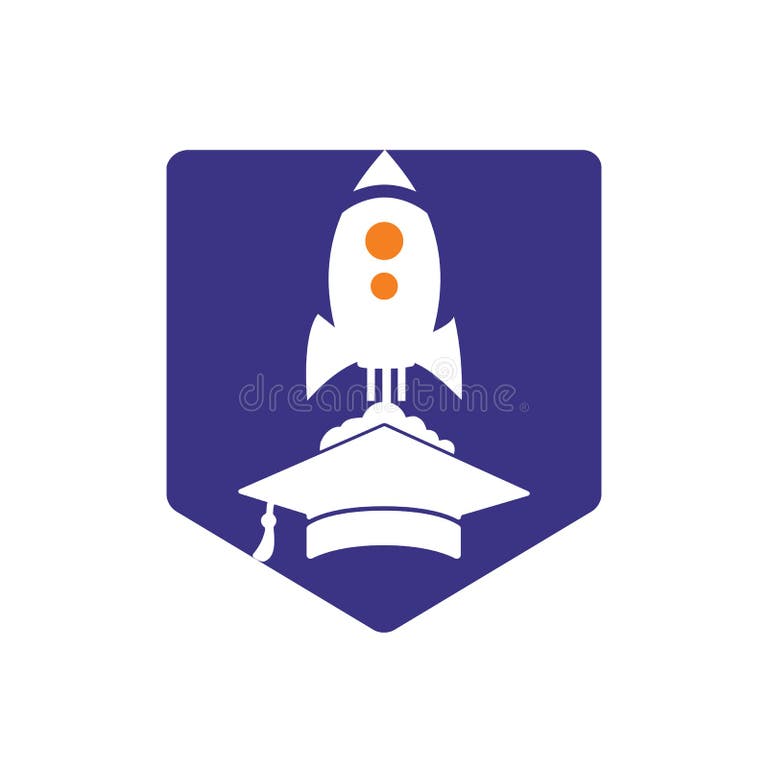 Rocket Learning Vector Logo Design Template. Stock Vector ...