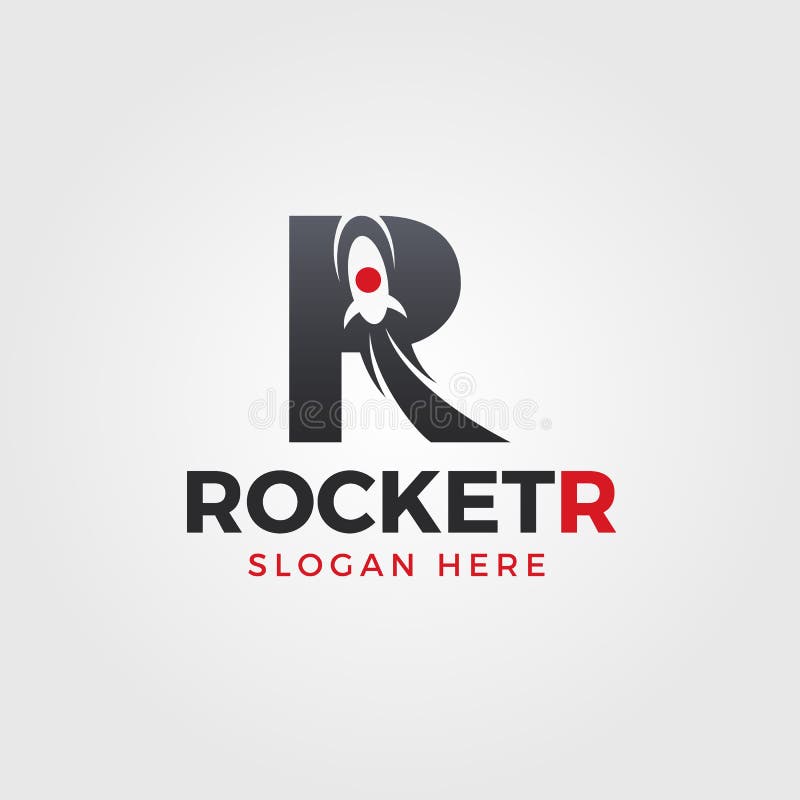 Rocket - Letra R Logo Template Ilustración del Vector - Ilustración de ...
