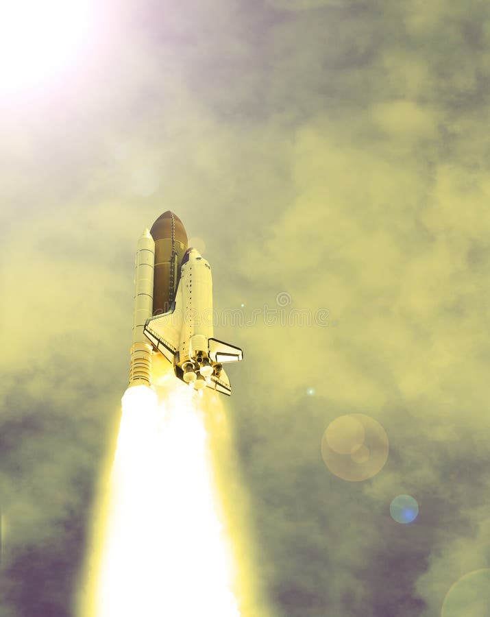 Rocket Liftoff. the Elements of this Image Furnished by NASA Stock ...