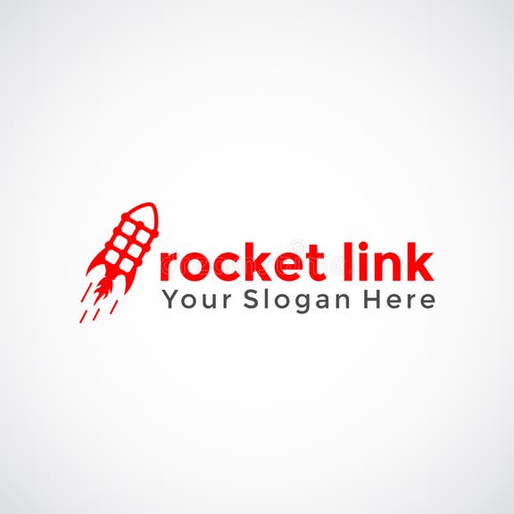 Rocket Link Template Logo Design. Vector Illustrator Eps. 10 Stock Vector - Illustration of ...