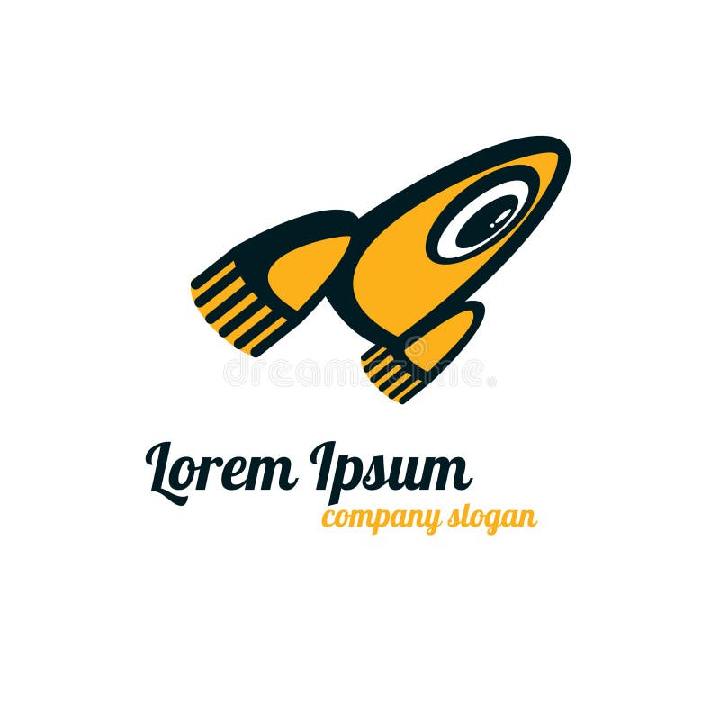 Rocket logo stock vector. Illustration of black, ship - 83288306