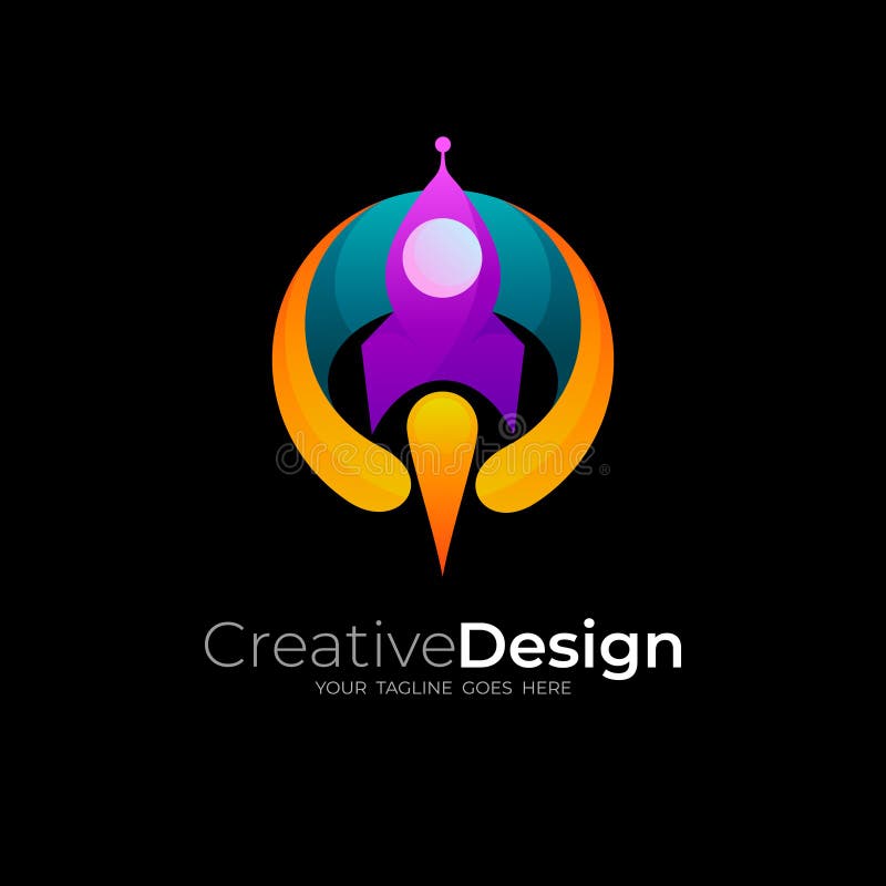 Rocket Logo Circle Stock Illustrations – 2,152 Rocket Logo Circle Stock ...