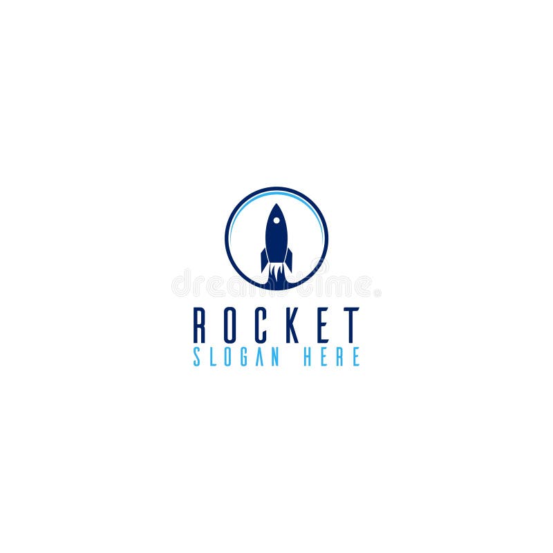 Rocket Logo Design Icon Template Isolated on White Background Stock ...