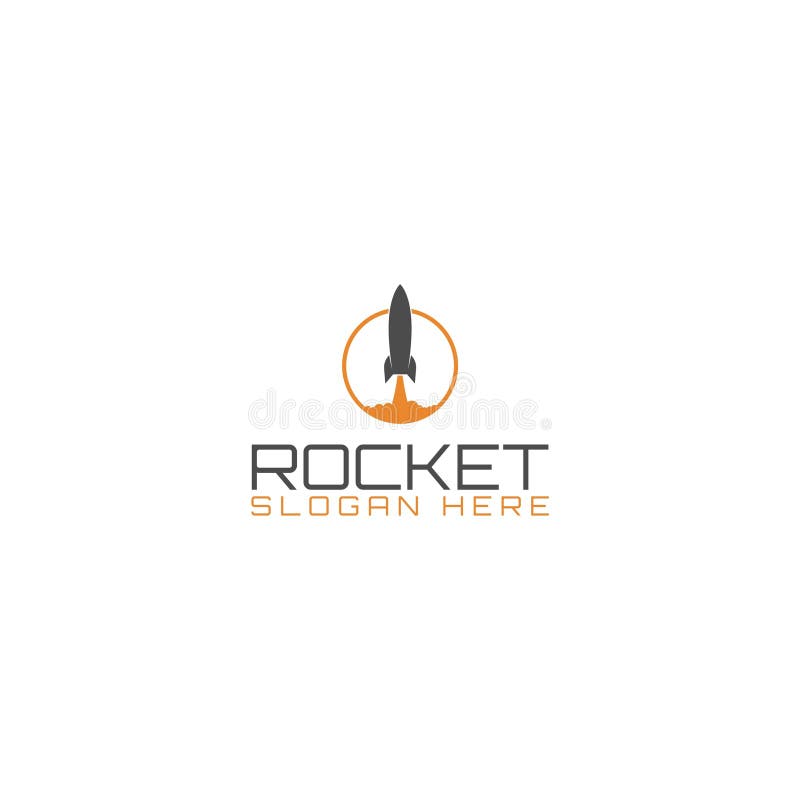 Rocket Logo Design Icon Template Isolated on White Background Stock ...