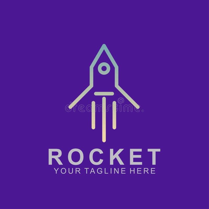 Rocket Logo Design with Modern Concept Stock Vector - Illustration of ...