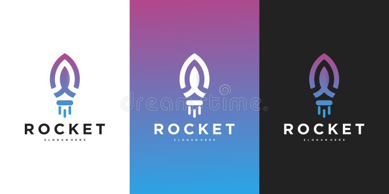Rocket Logo Design Vector with Style Unique. Premium Vector Stock Illustration - Illustration of ...