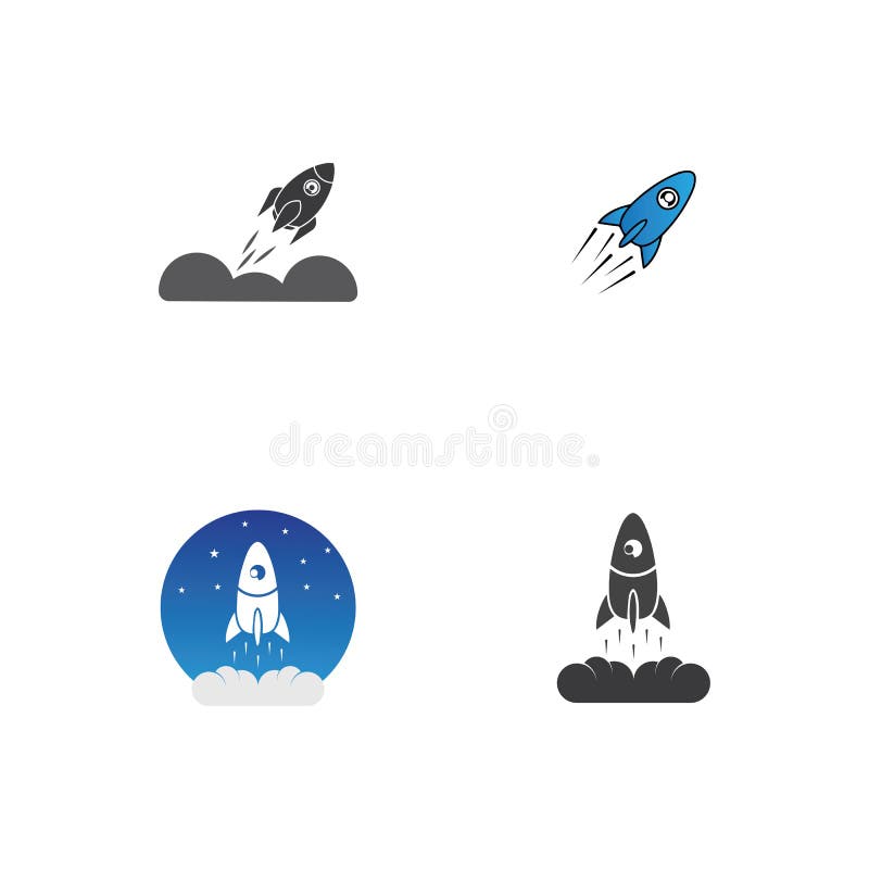 Rocket Logo Icon Vector Template Stock Vector - Illustration of ...
