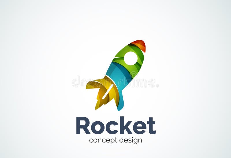 Rocket logo template stock vector. Illustration of circle - 79678173