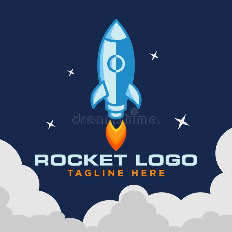 Rocket Logo Vector Design Template Basic RGB Stock Vector ...