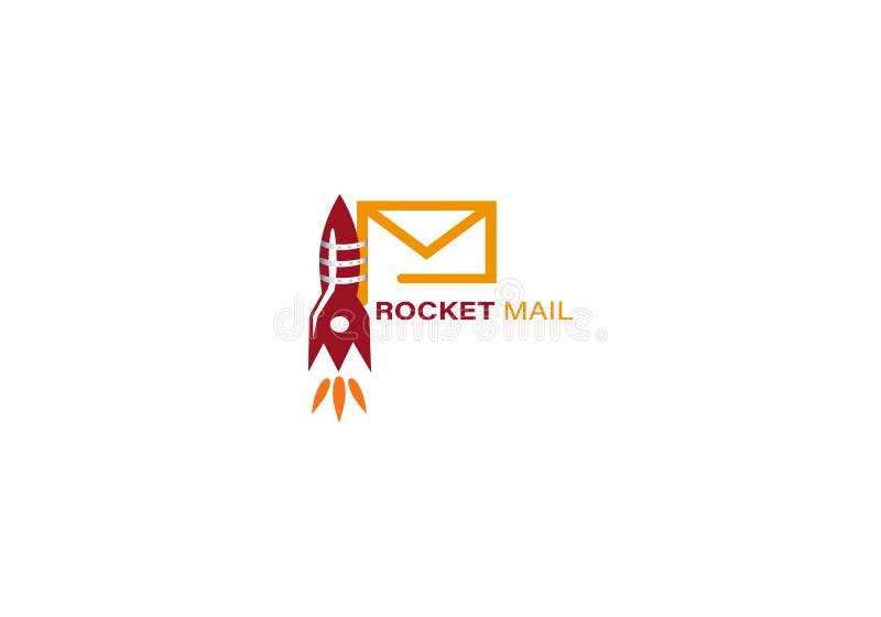 Rocket Mail Logo and Icon Design Template, Mail Rocket Logo Template ...