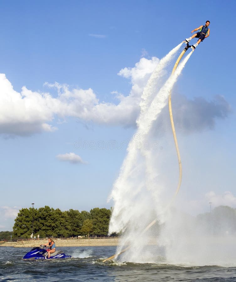 Rocket Man Flying stock photo. Image of equipment, hydroflying - 196731726