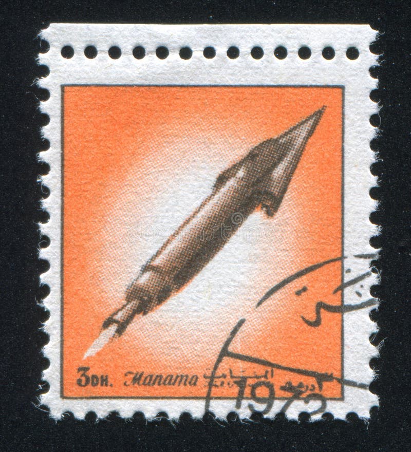 Rocket editorial stock image. Image of postage, project - 126957039