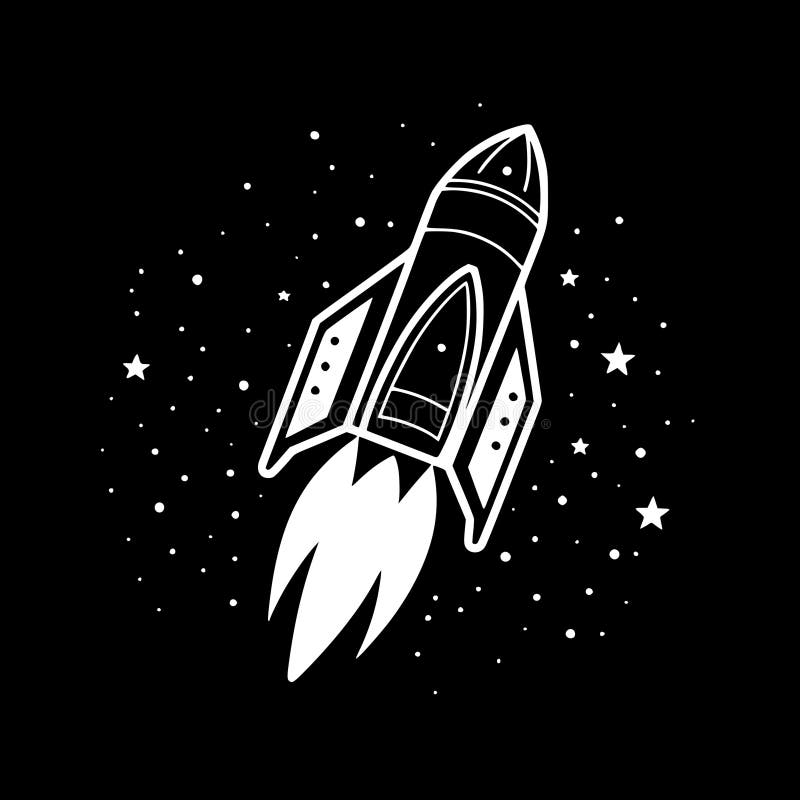Rocket - Minimalist and Flat Logo - Vector Illustration Stock Vector ...