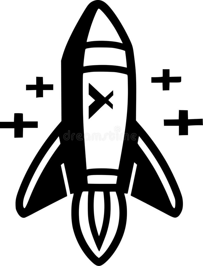 Rocket - Minimalist and Flat Logo - Vector Illustration Stock ...