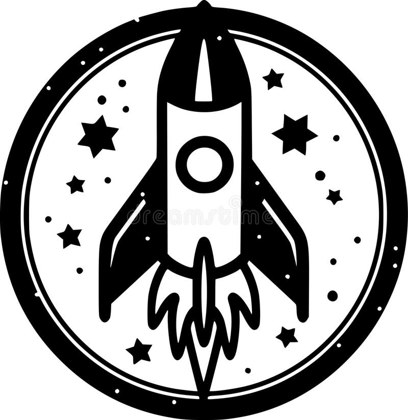 Rocket - Minimalist and Simple Silhouette - Vector Illustration Stock ...